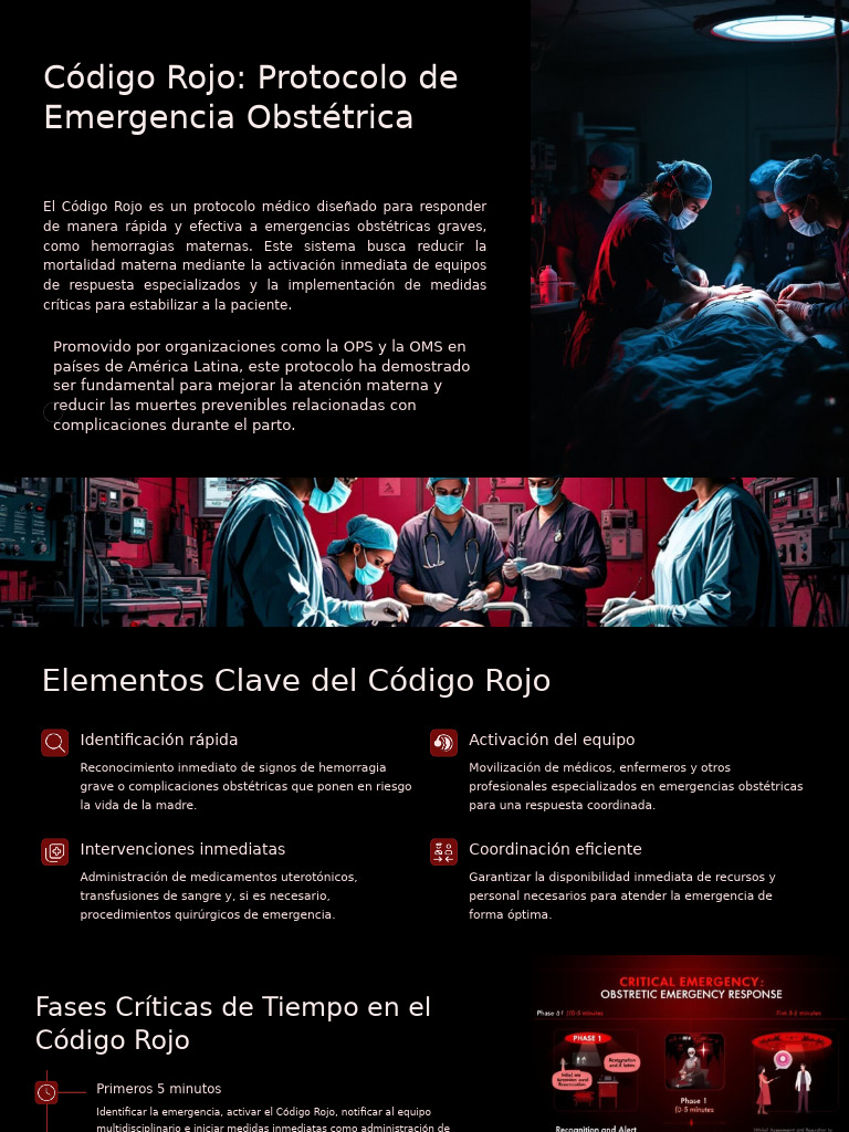 Codigo-Rojo-Protocolo-de-Emergencia-Obstetrica Listo | PDF | Medicina ...