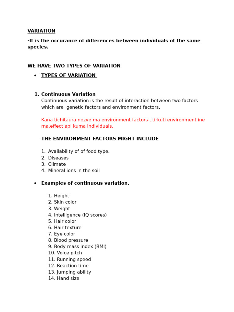 Combined Science Variation.. | PDF