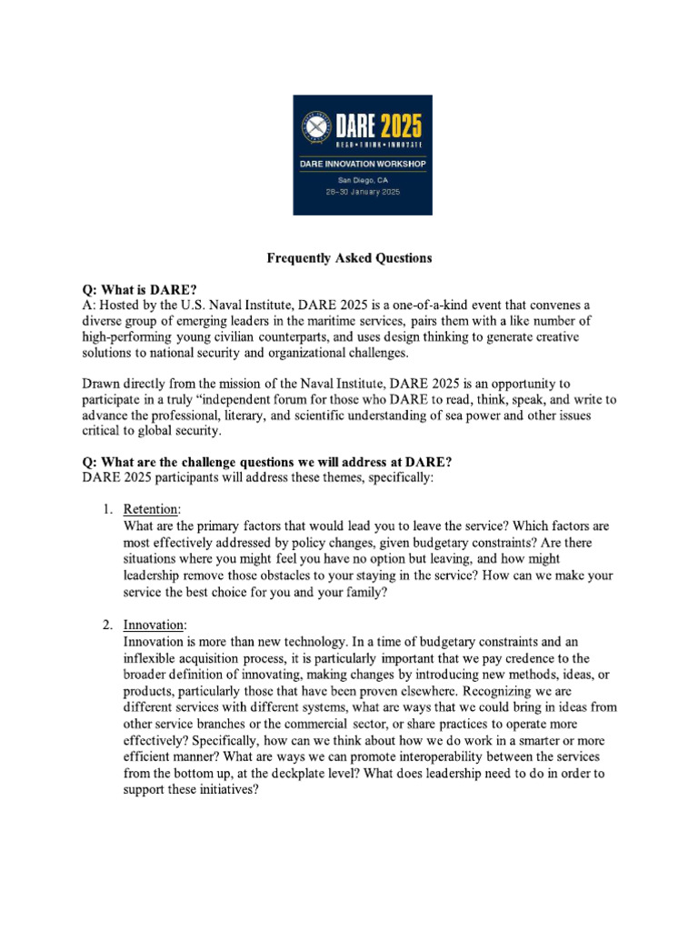 Dare 2025 Faqd | PDF