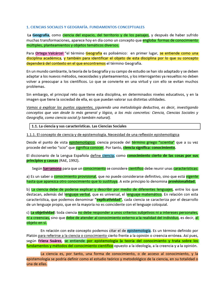 Tema 1 Parte 1 | PDF | Positivismo | Conocimiento