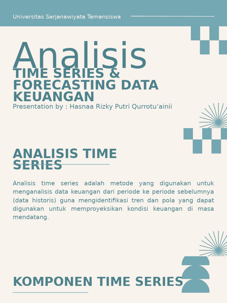 Analisis Time Series & Forecasting Data Keuangan | PDF
