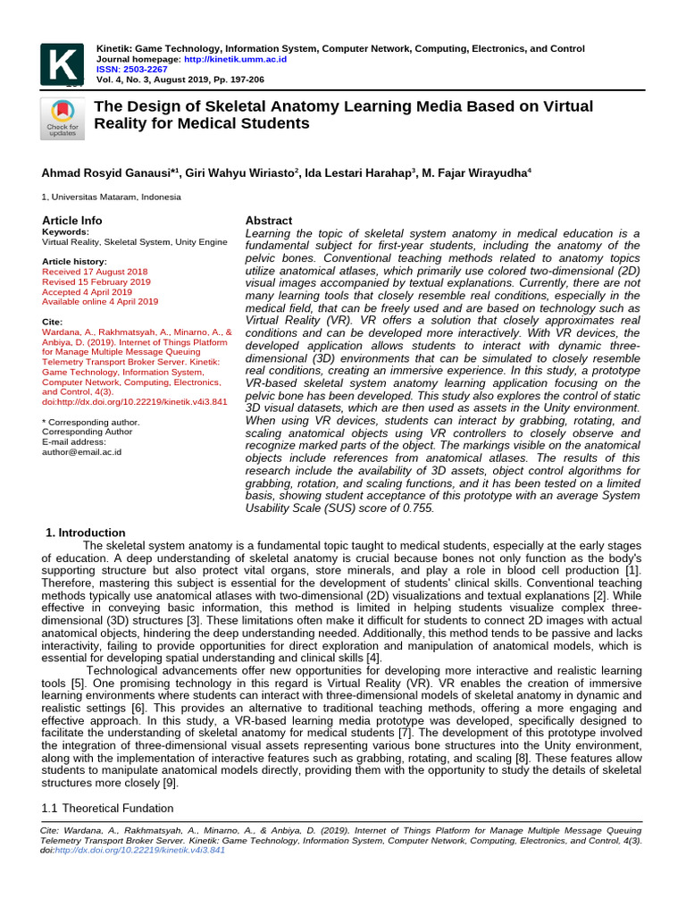 Draft-Journal U Inggris Rosyid | PDF | Virtual Reality