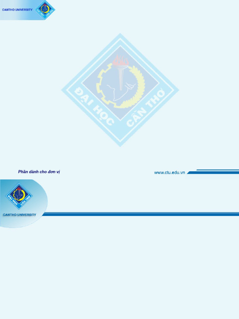 Mau Slide Powerpoint Dai hoc Can Tho CTU | PDF