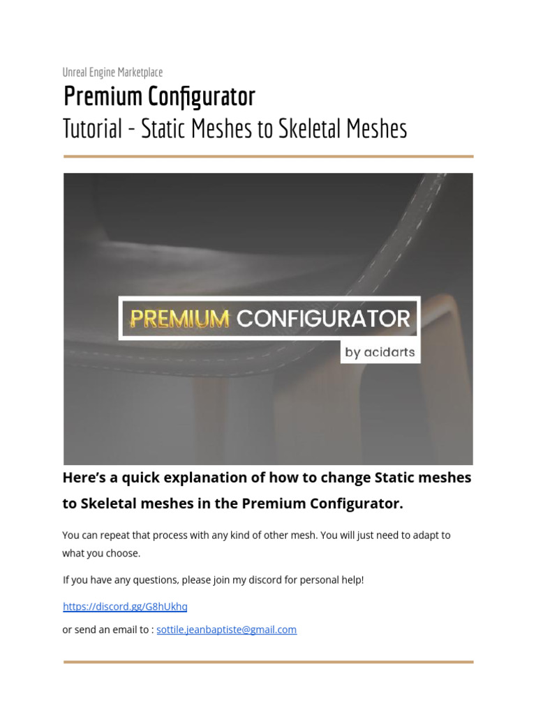 Tutorial - Static Meshes To Skeletal Meshes | PDF | Software ...