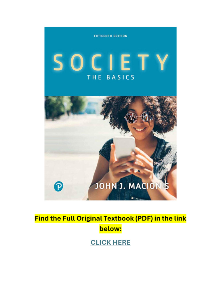 Society The Basics 15th Edition PDF | PDF | Sociology | Crimes