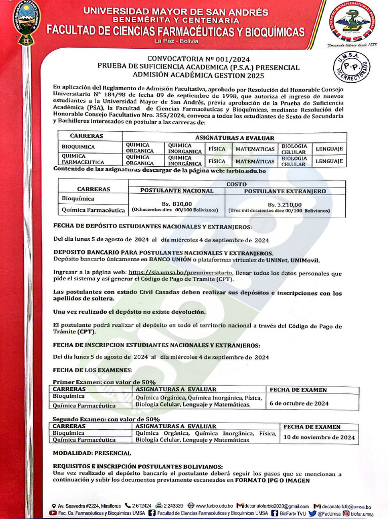 Convocataria Psa | PDF