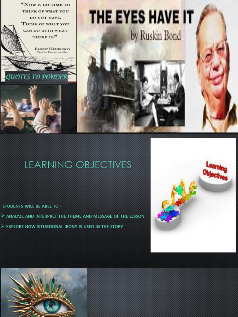 Analyzing Irony in "The Eyes Have It" | PDF