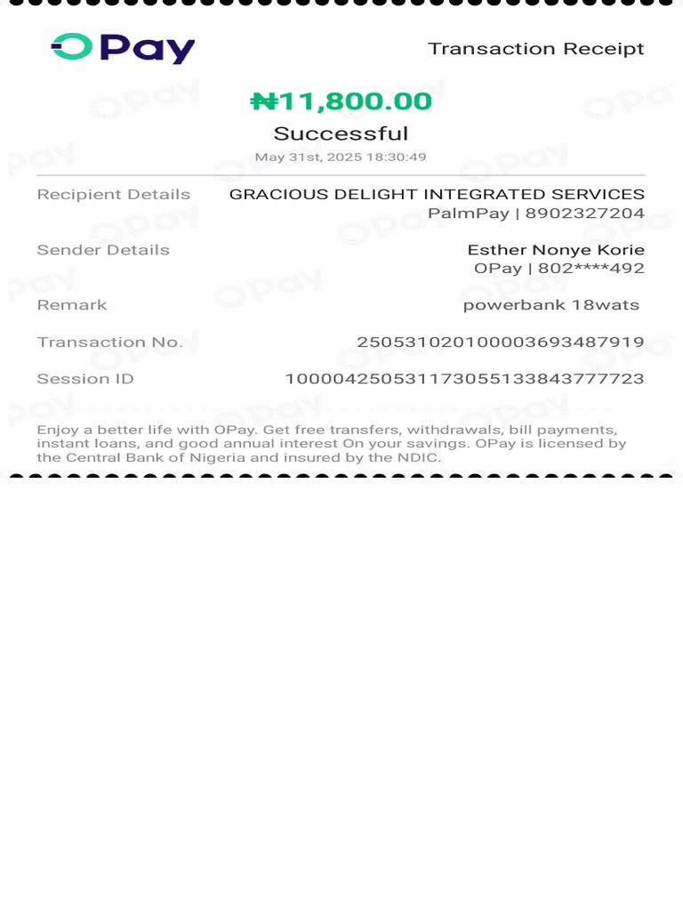 Transaction Receipt-250531020100003693487919 | PDF