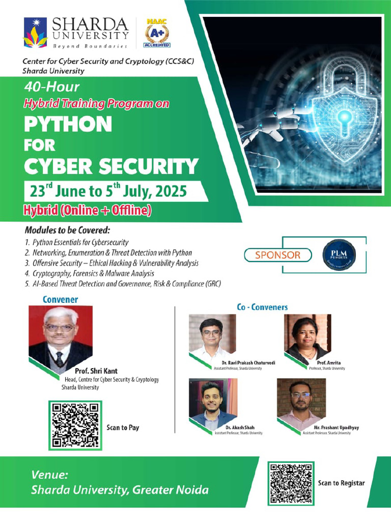 Python For Cyber Security Poster - Brochure | PDF | Security | Computer Security
