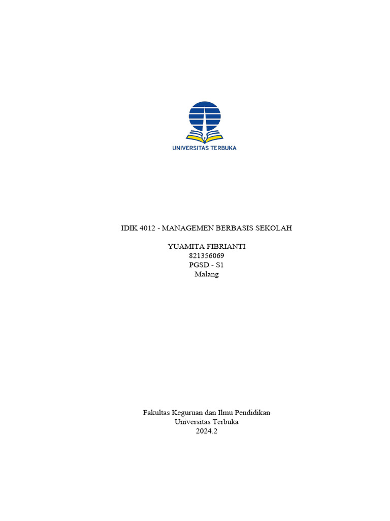 Kriteria Sekolah Efektif dalam MBS | PDF