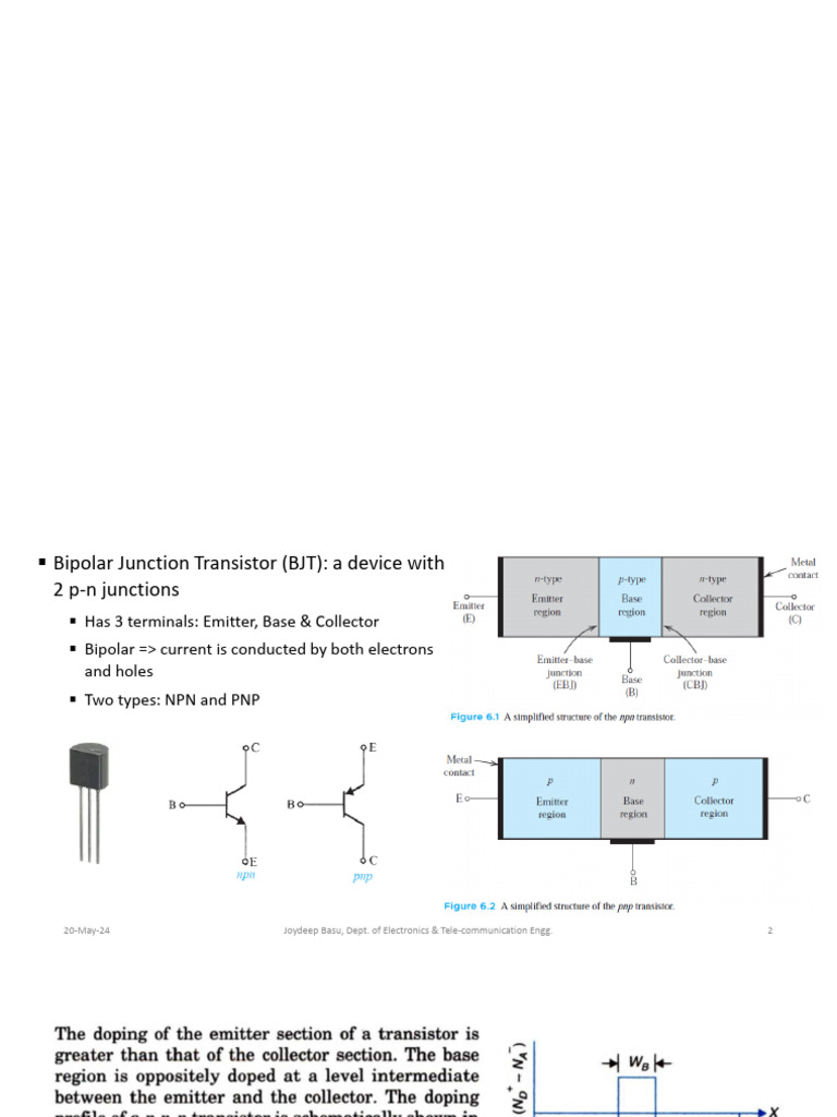Basic Electronics-5 (Transistor) | PDF | Bipolar Junction Transistor | Field Effect Transistor