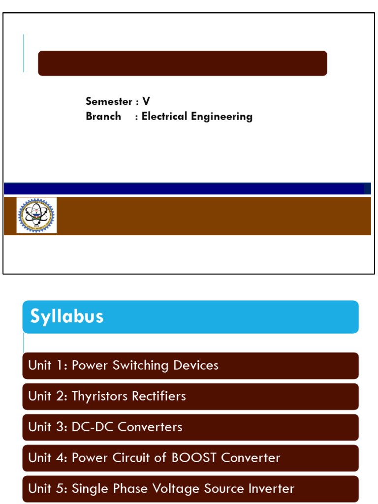 Power Electronics Module 2-1 | PDF | Rectifier | Power Electronics