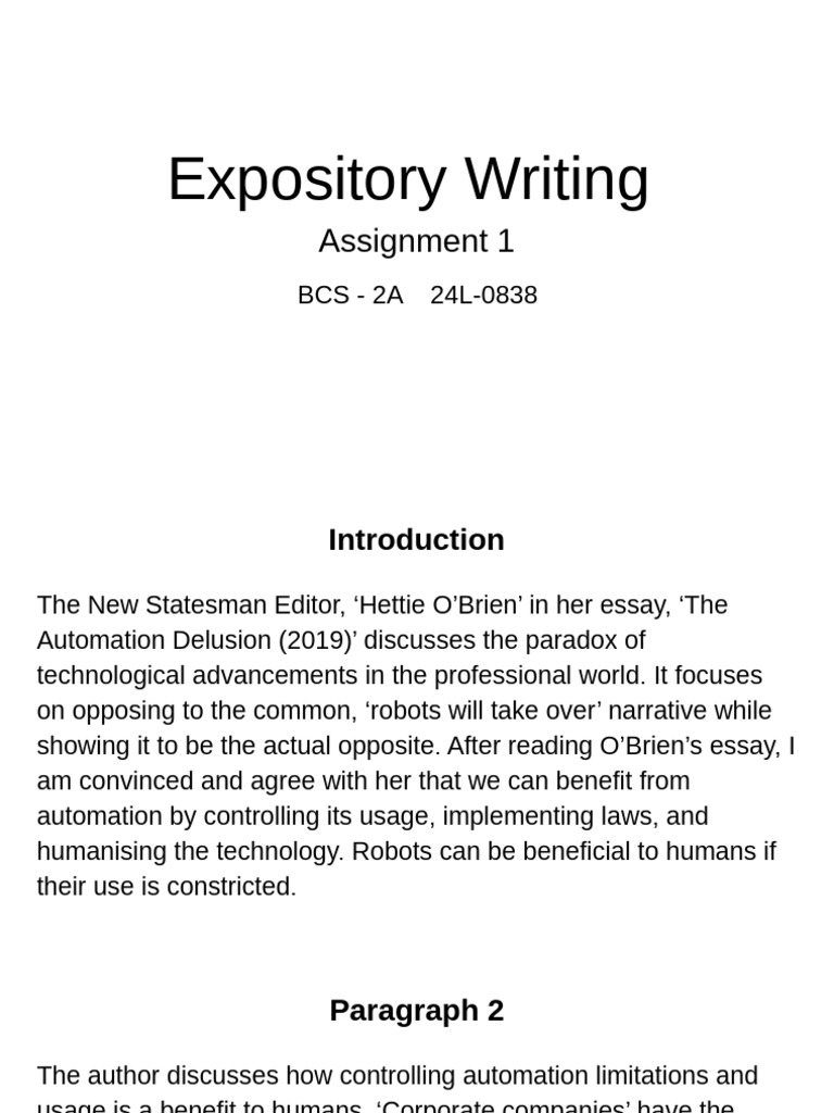 Expository Writing | PDF