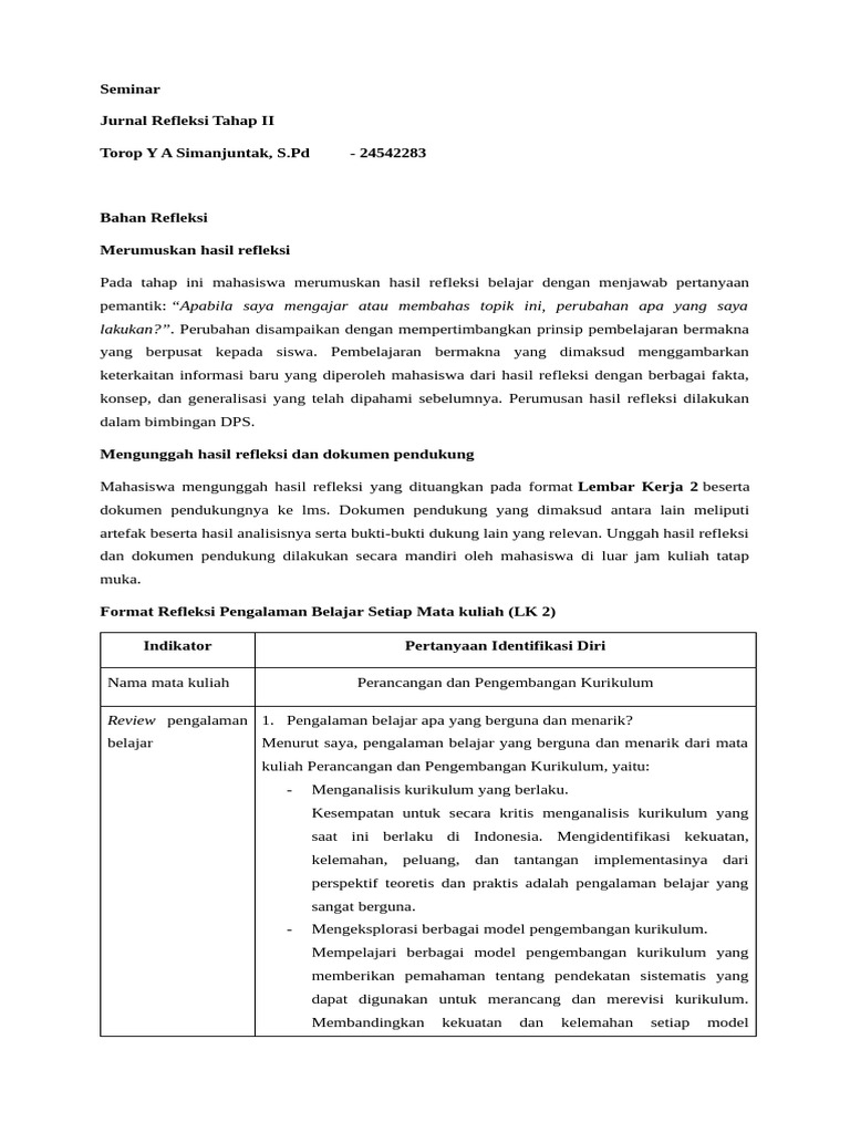 Jurnal Refleksi_Torop Y a Simanjuntak_Perancangan Dan Pengembangan ...