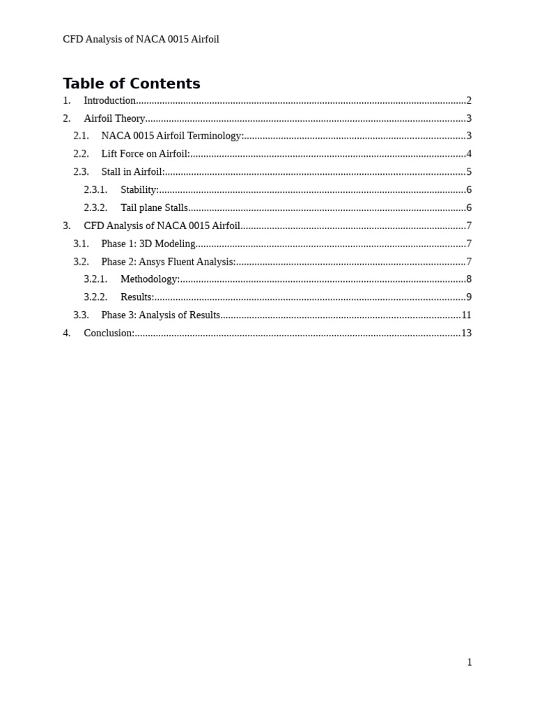 CFD Airfoil Project - Docx p02 | PDF