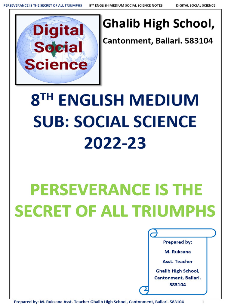 8th Grade Social Science Notes | PDF | Citizenship | Democracy