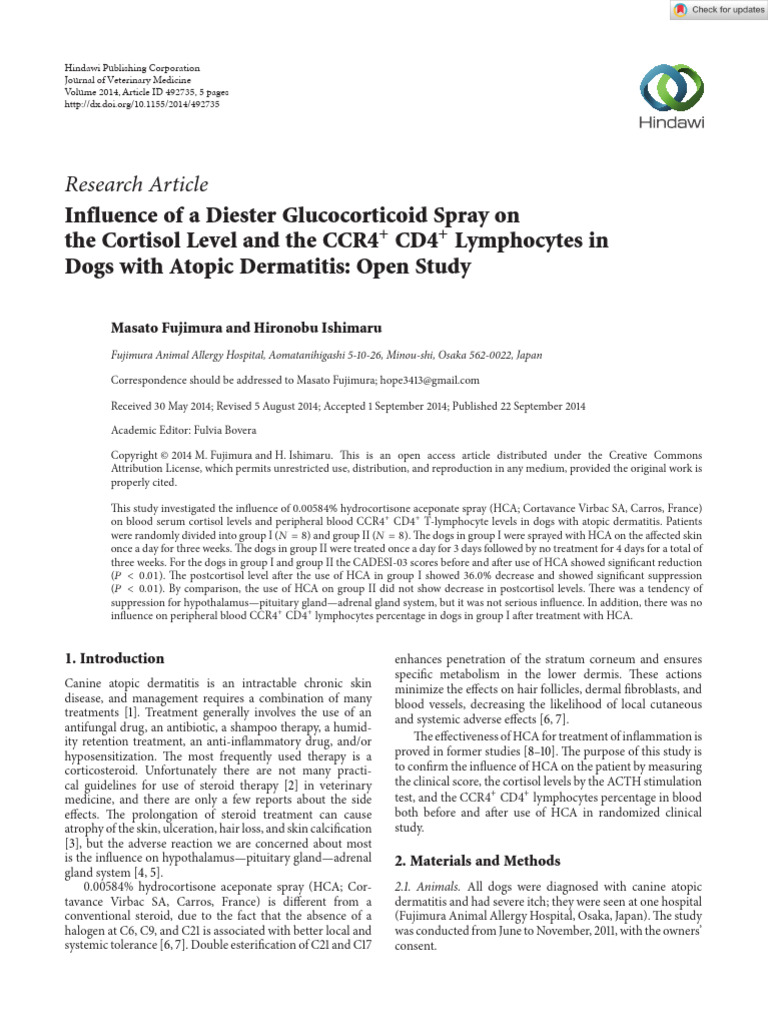 Journal of Veterinary Medicine - 2014 - Fujimura - Influence of A ...
