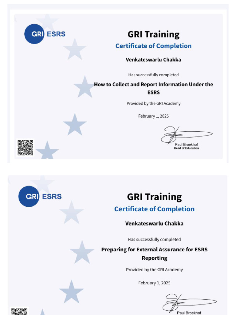 GRI 4 HOW To Collect and Report Information Under The ESRS. | PDF