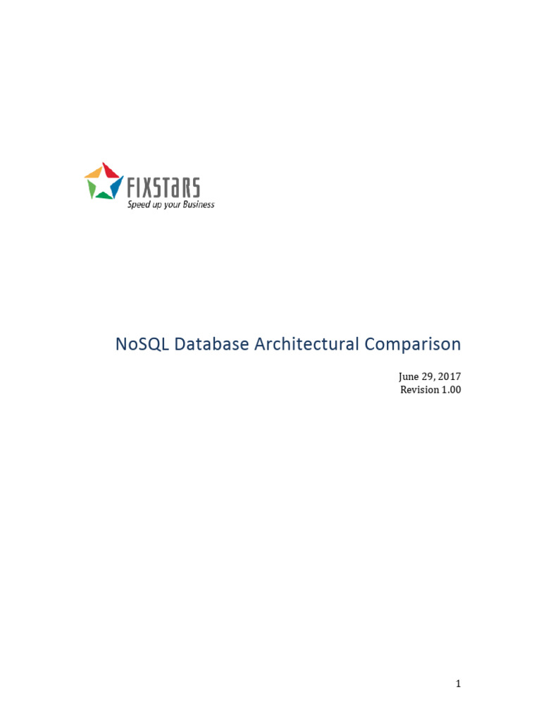 Nosql Database Architectural Comparison Pdf Replication Computing 1940