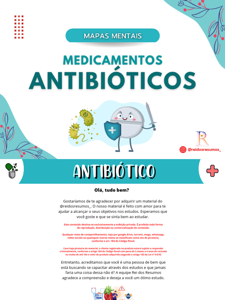 Mapas de Antibiotico | PDF | Penicilina | Bactérias