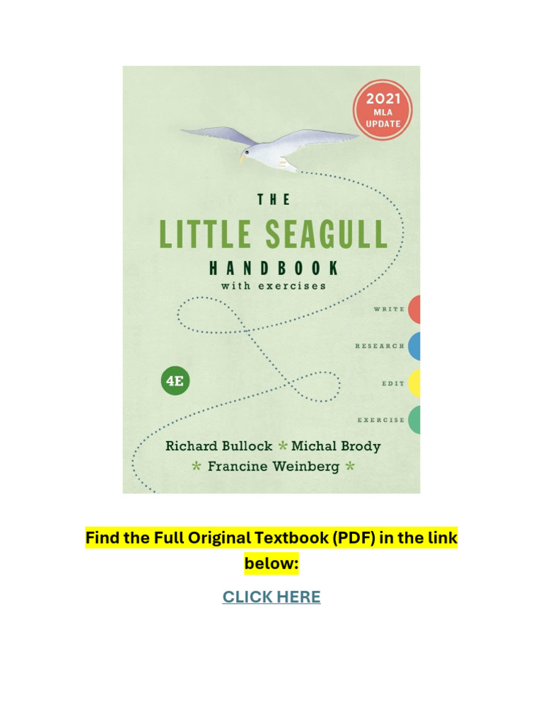 Little Seagull Handbook: 2021 MLA Update | PDF | Citation | Comma