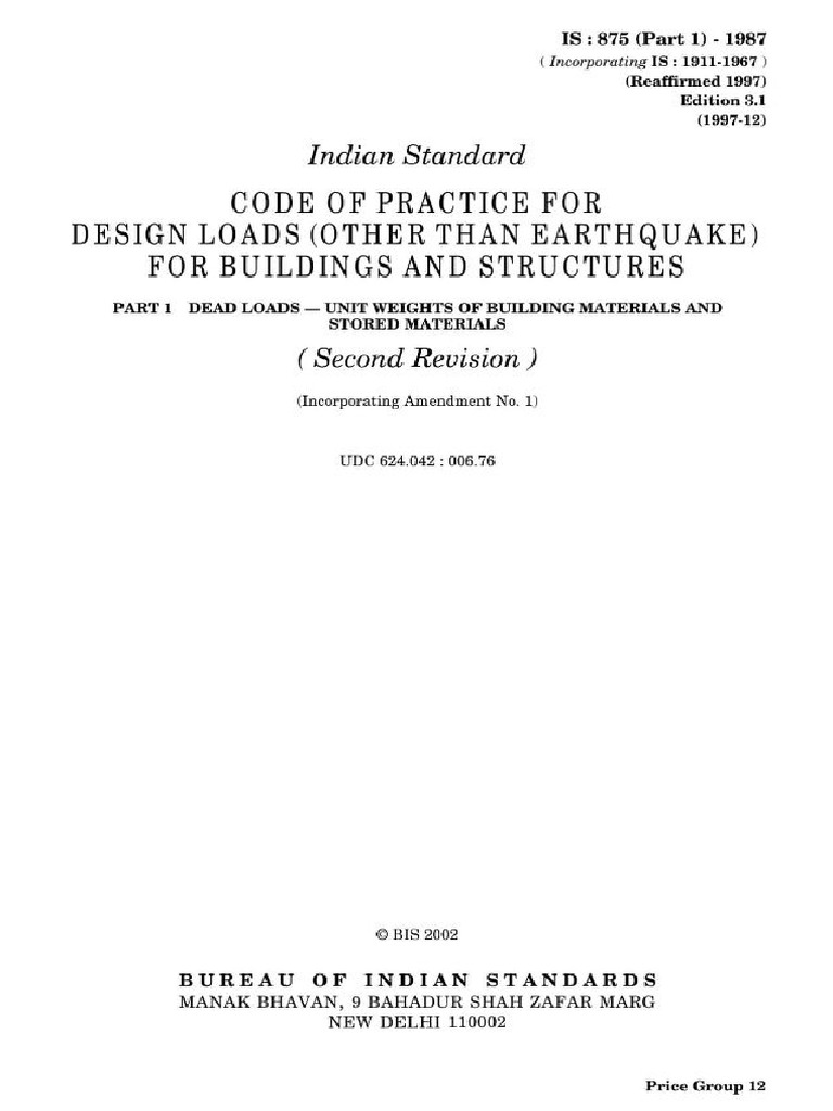 Is 875 | PDF