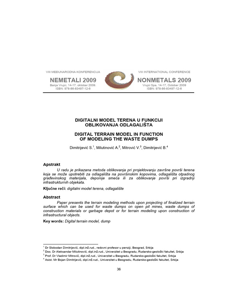 Dimitrijevic Slobodan | PDF