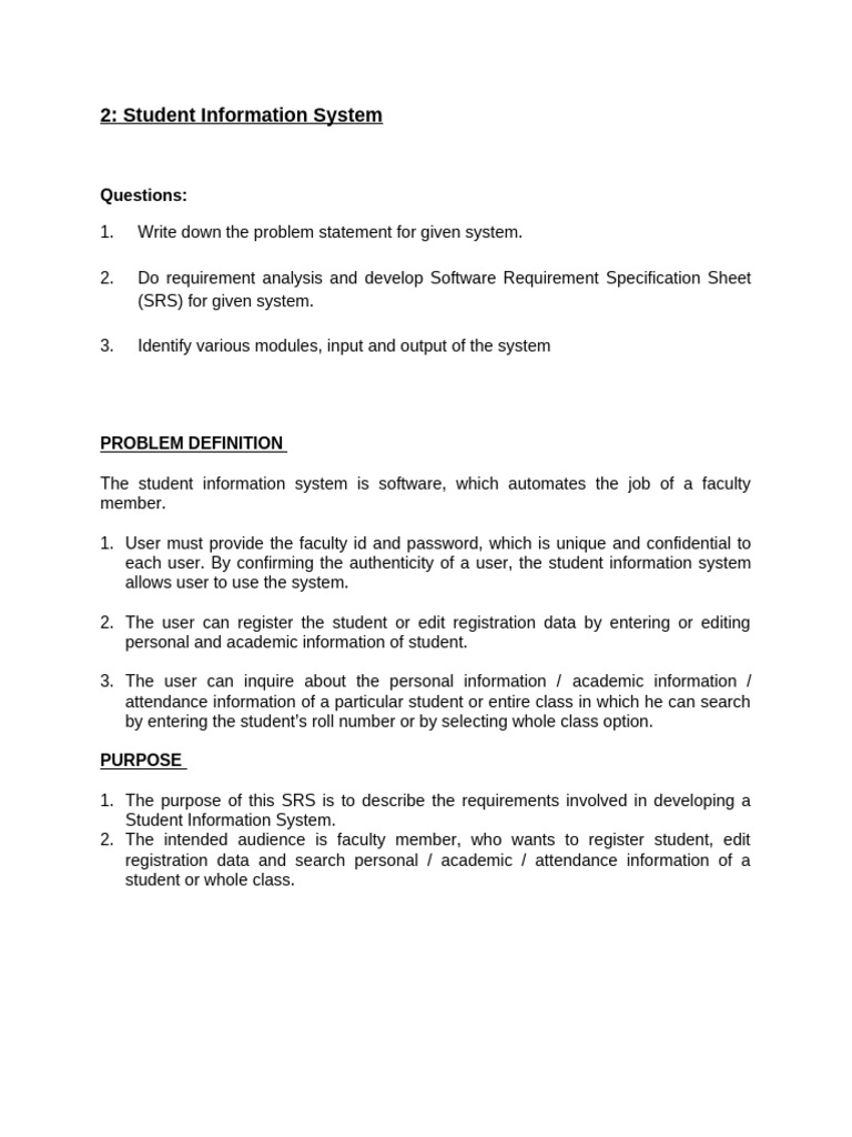 Student Info System | PDF | User (Computing) | Information Technology ...