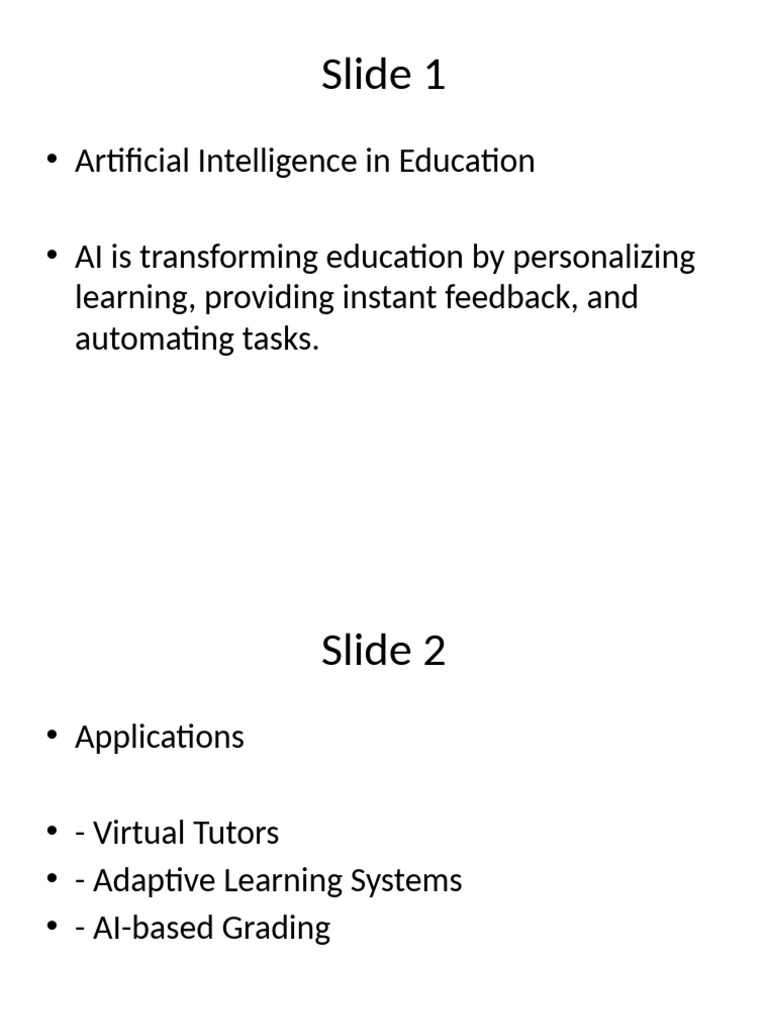 Ai in Education | PDF