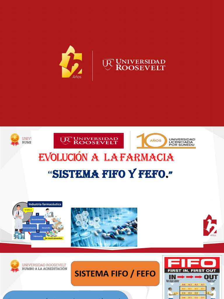 Clase 11 Sistema Fifo y Fefo | PDF | Medicamentos con receta | Farmacia