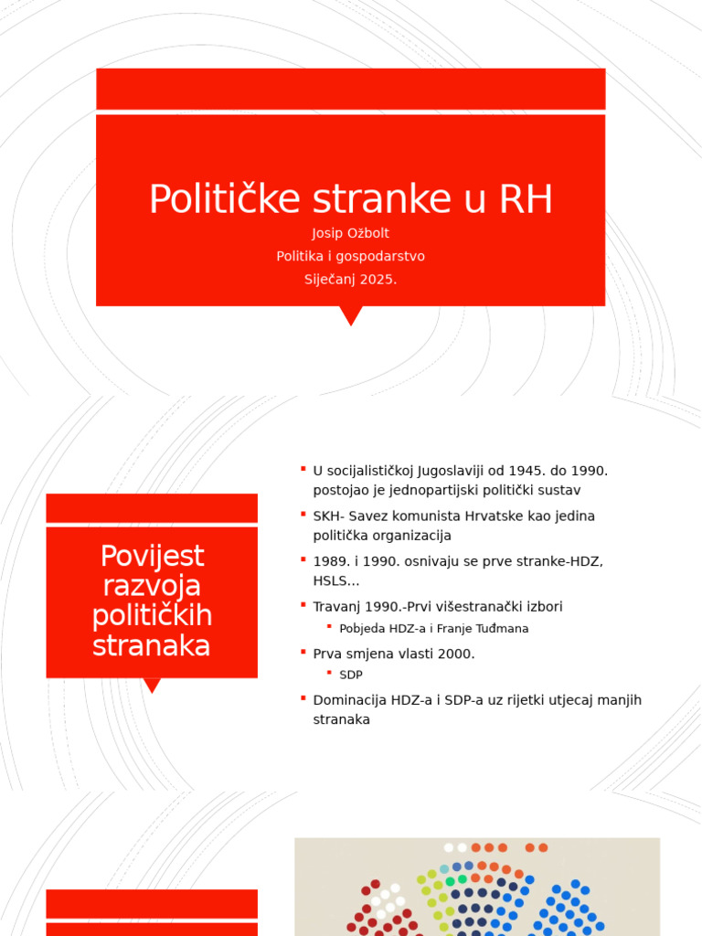 Političke Stranke U RH | PDF