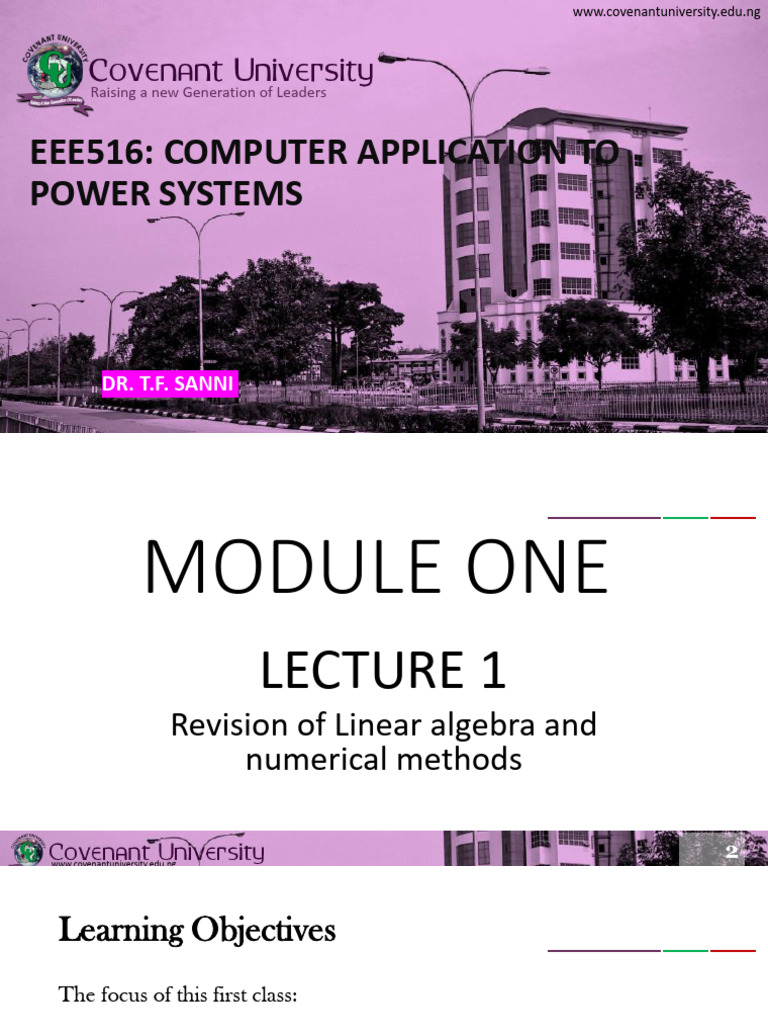 Linear Algebra and Numerical Methods Overview | PDF | Matrix ...