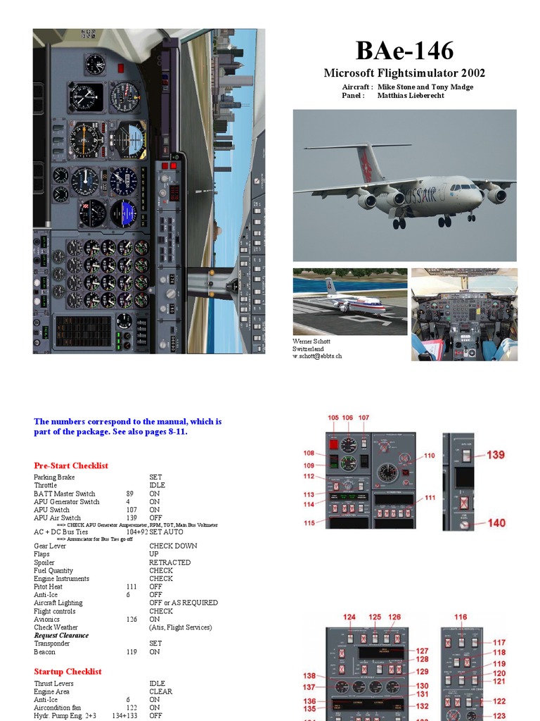 BAe 146 | PDF | Takeoff | Flap (Aeronautics)