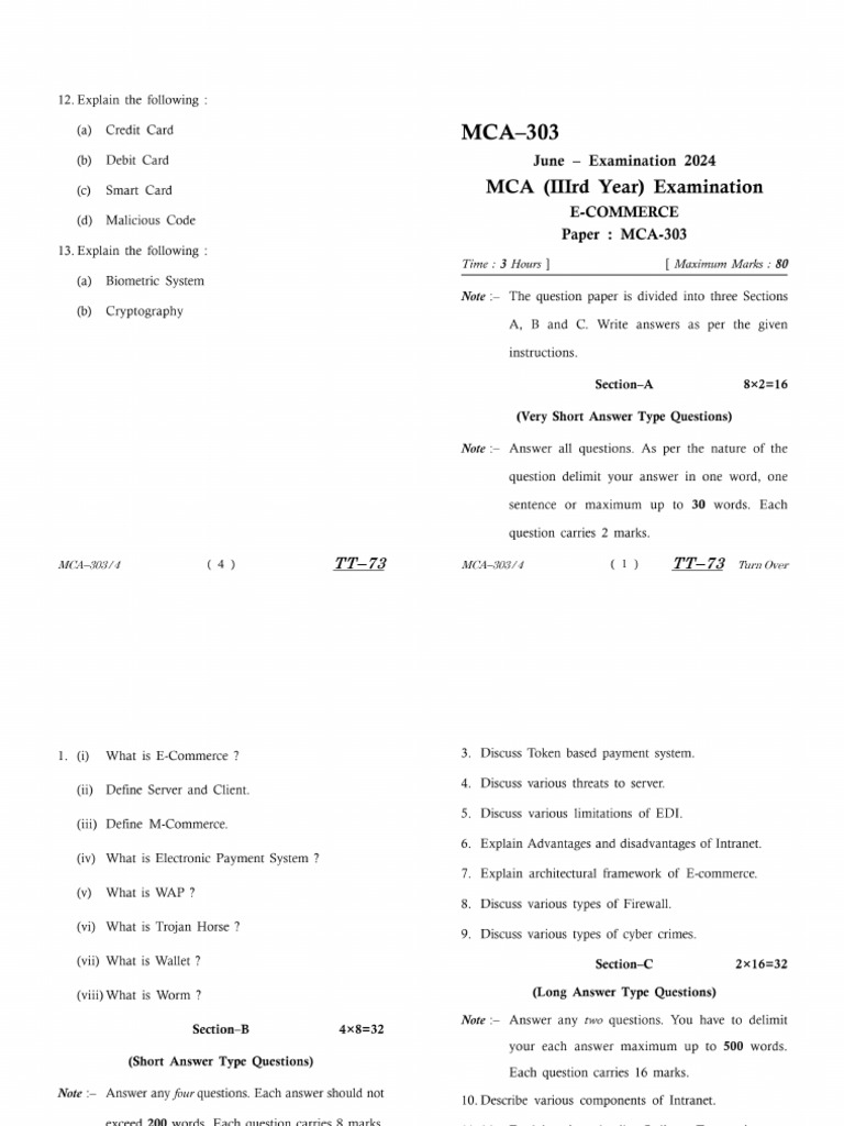 Mca 303 | PDF