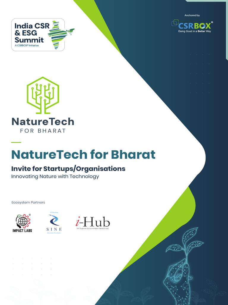 NatureTech for Startups | PDF | Agriculture | Sustainable Agriculture