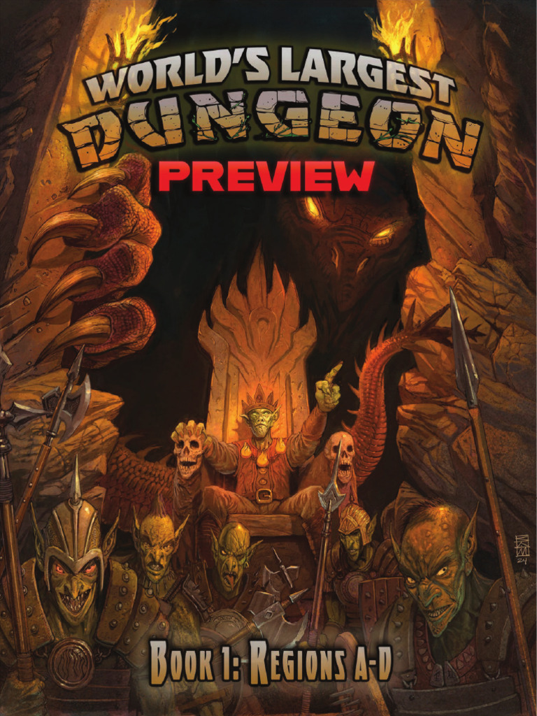World's Largest Dungeon DTRPG Exclusive Preview 1 | PDF