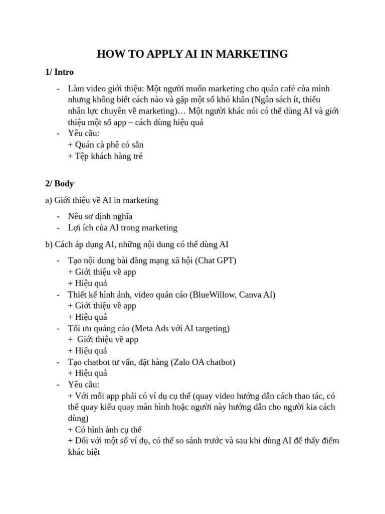 THUD Project Dàn-Bài | PDF