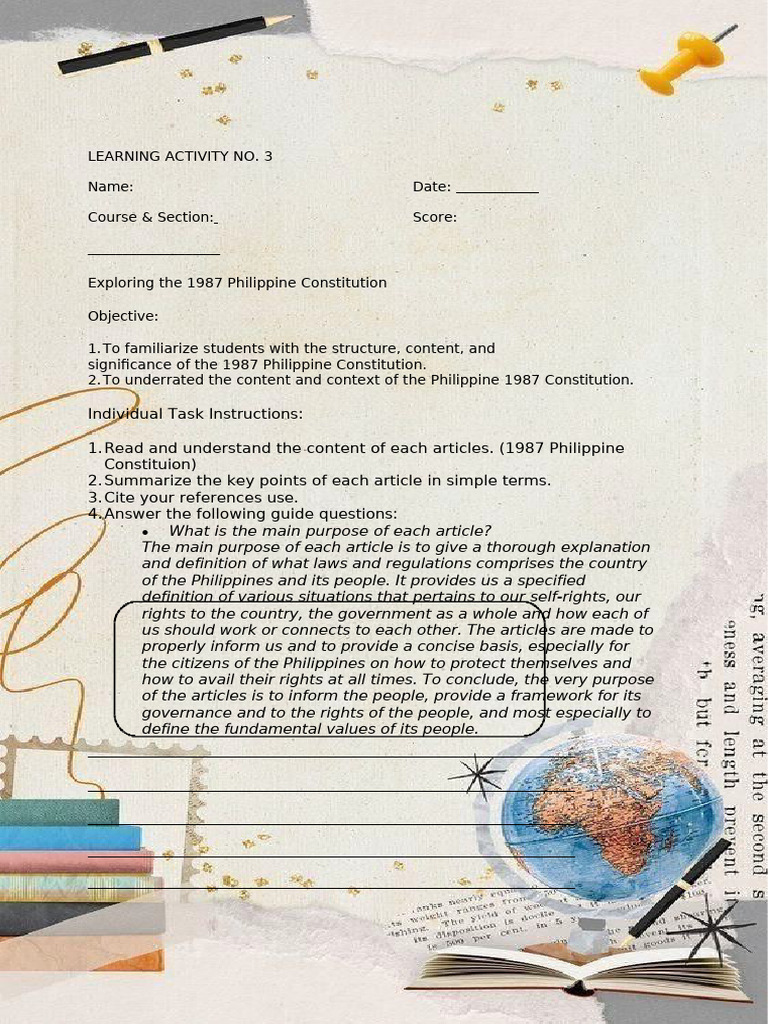 Finals Activity No. 3 RPH 2 | PDF | Constitutional Amendment | Citizenship