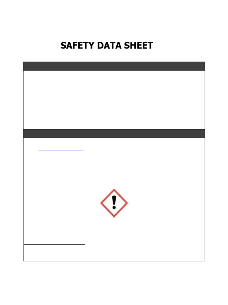EELHOE Metal Repair Glue Safety Data Sheet | PDF | Dangerous Goods ...