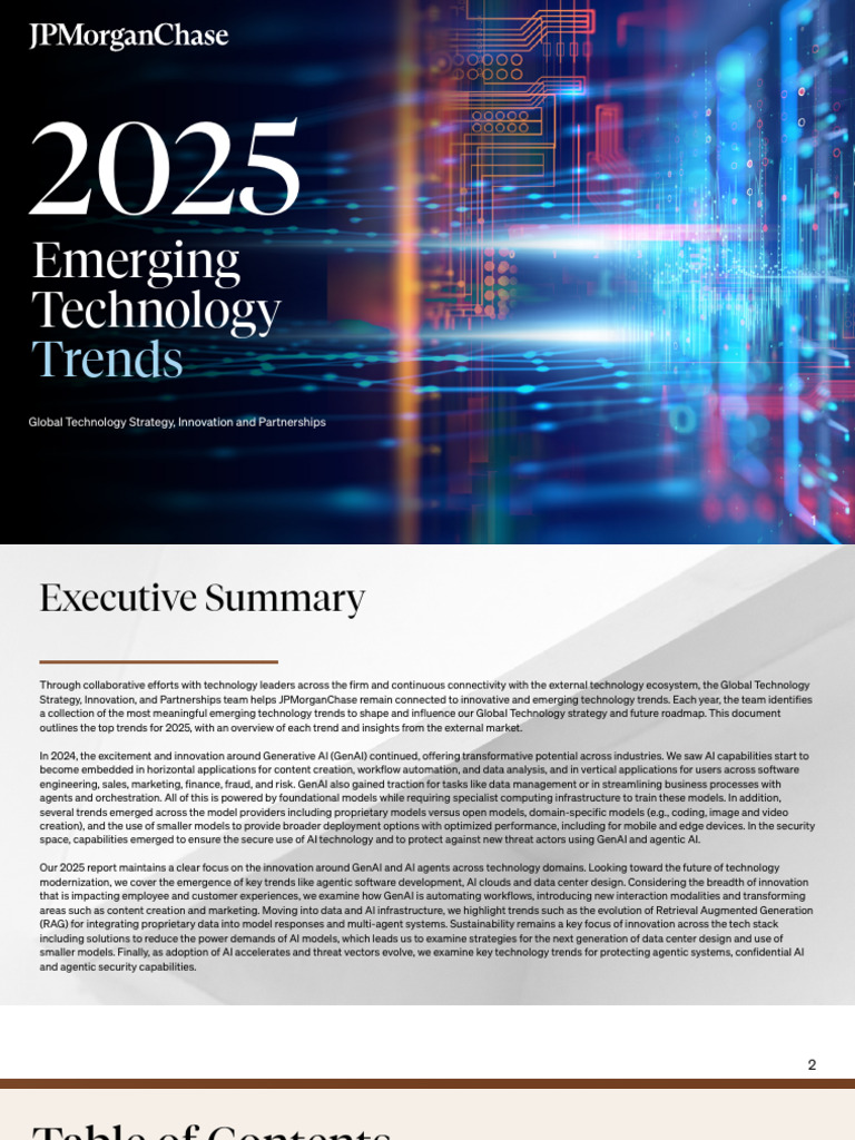 JPMC Emerging Technology Trends Report | PDF | Artificial Intelligence ...