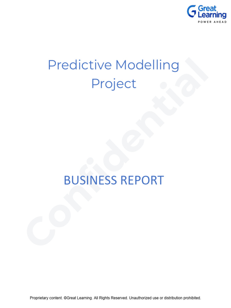 PM Guided Project Sample Business Report | PDF | Multicollinearity | Regression Analysis