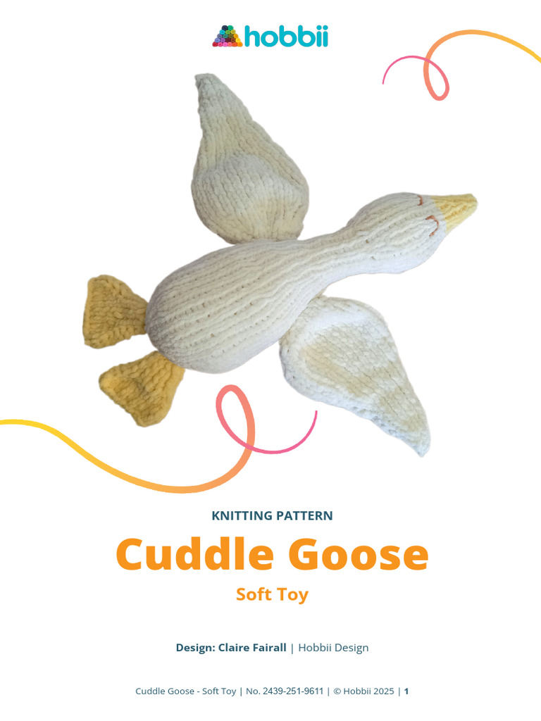 Cuddle Goose Soft Toy Us | PDF | Knitting | Crafts