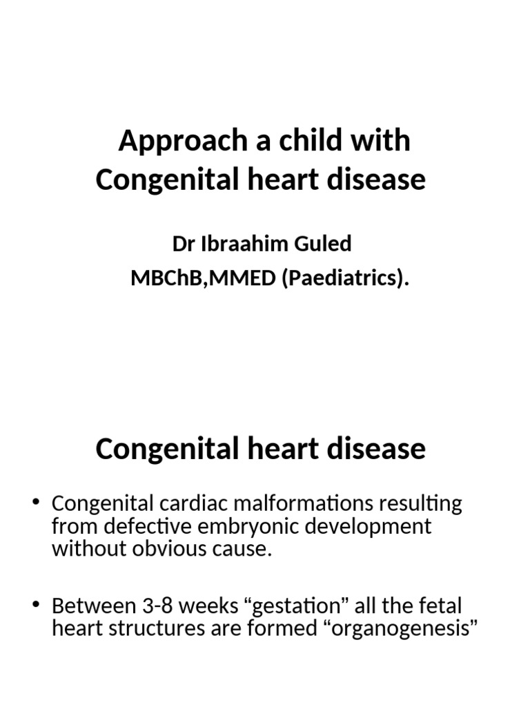 Understanding Congenital Heart Disease | PDF | Congenital Heart Defect ...