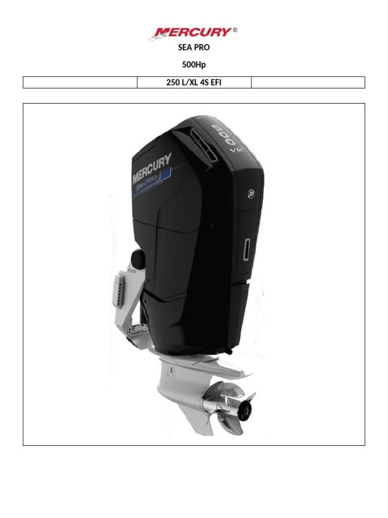 Mercury Sea Pro 500 | PDF