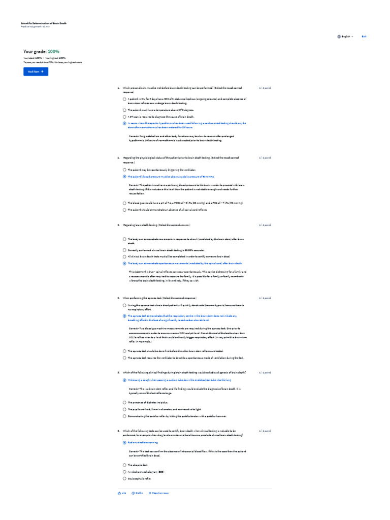 Organ Donation From Death To Life - Scientific Determination of Brain ...