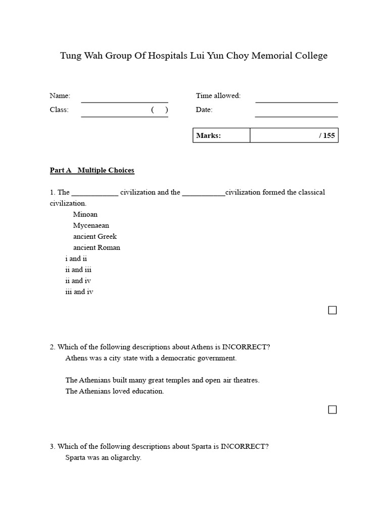 Development of European Civilization - Questions | PDF | Ancient Rome ...