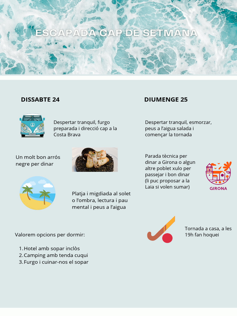 Escapada Cap de Setmana | PDF