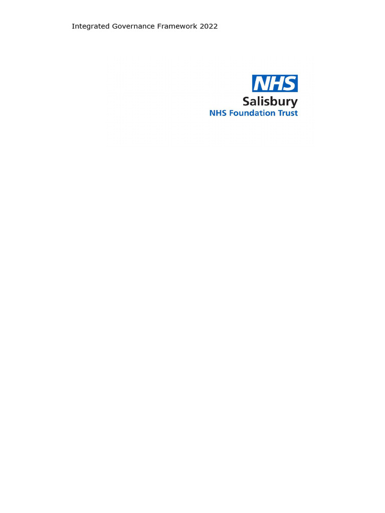 Final Integrated Governance Framework 2022 Approved Apr 22 | PDF ...