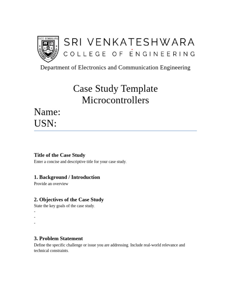 Case Study Template | PDF