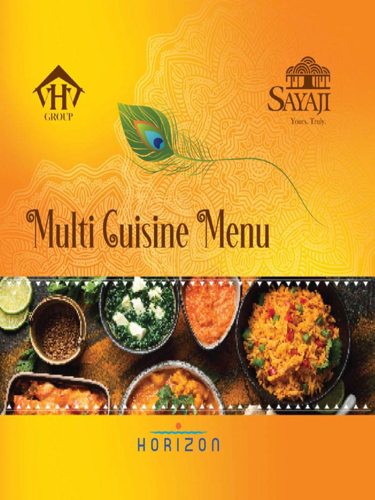 Horizon Menu (Sayaji Rajkot) | PDF